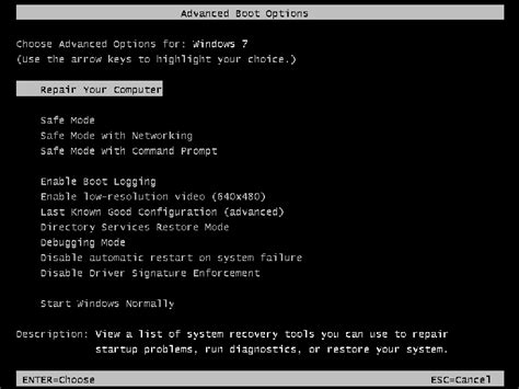 Advanced Boot Options For Windows POS X