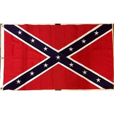 Rebel Double Nylon Embroidered Flag With Sleeve 3 X 5 Ft Ultimate Flags