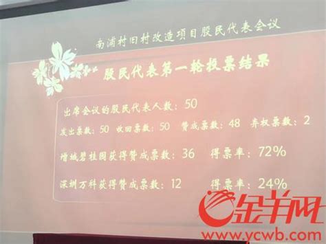 番禺区南浦村三旧改造合作企业确定了