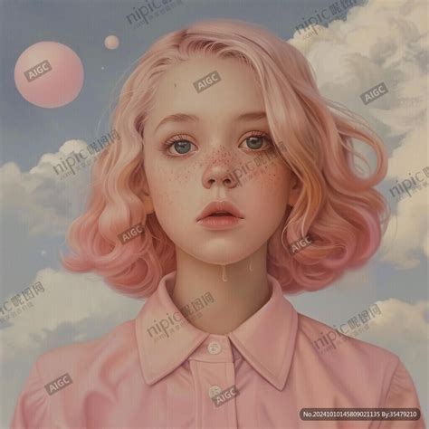 Ai创作图粉色头发少女 少女海报插画 梦幻少女插画 女孩插画封面插画 数字肖像插画 写实人物插画 插画梦幻女孩 梦幻女孩插画 粉色头发少女头像 太空女孩星球本子 少女风格插画 厚涂少女 3d