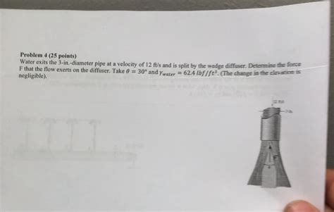 solved problem 4 25 ﻿points water exits the