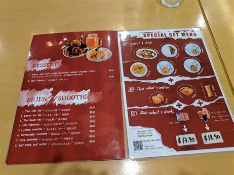 Menu At Thai Foodies House Restaurant Cairns City