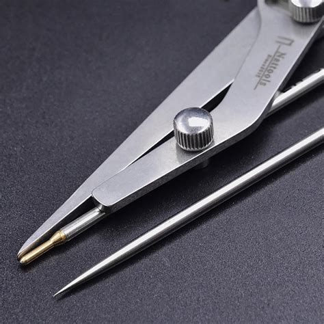 Leather Craft Compass Divider Wing Nattools Silver Pen Scriber Etsy