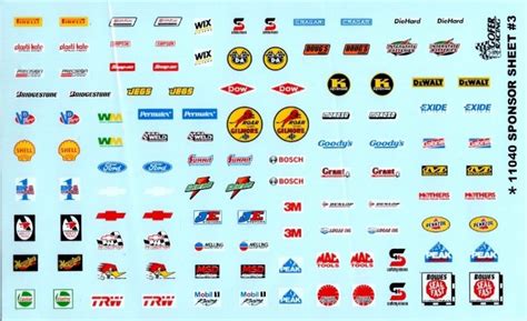 Gofer Racing Sponsor Sheet 3 Decal Sheet Spotlight Hobbies