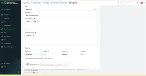 How To Deploy R Models In Cml Cloudera Community 367941