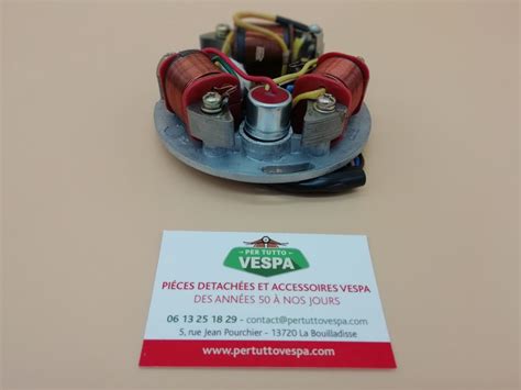 Stator D Allumage Complet 5 Fils Pour Vespa 6V 50 VNA Sprint GTR