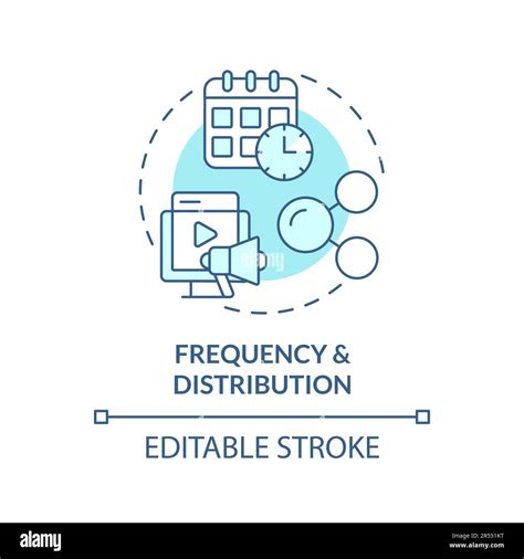 Frequency And Distribution Turquoise Concept Icon Stock Vector Image And Art Alamy