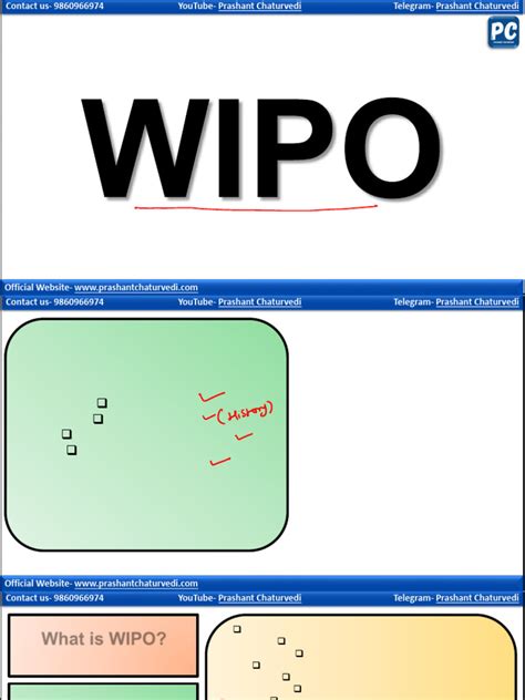 Lecture 15 Wipo Pdf World Intellectual Property Organization Intellectual Property