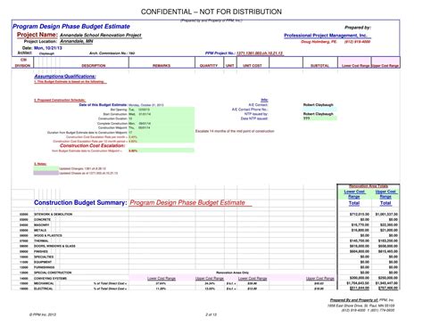 Free Printable Construction Estimate Templates Excel Pdf Word