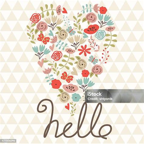 플로럴 심장 꽃 식물에 대한 스톡 벡터 아트 및 기타 이미지 꽃 식물 하트 모양 2015년 Istock