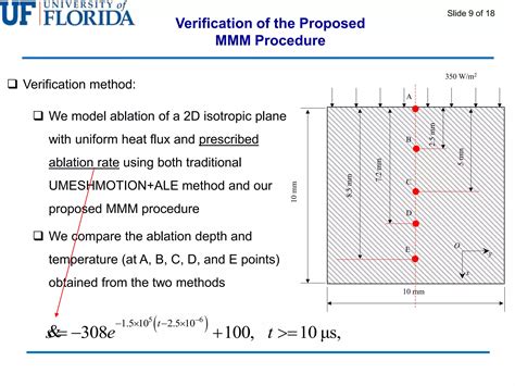 Verification Of A Manual Mesh Moving Finite Element Analysis Procedure