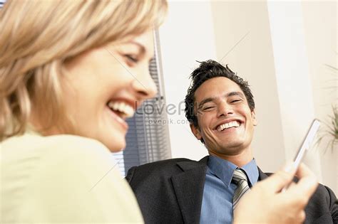 Businessman And Businesswoman Joking Picture And Hd Photos Free