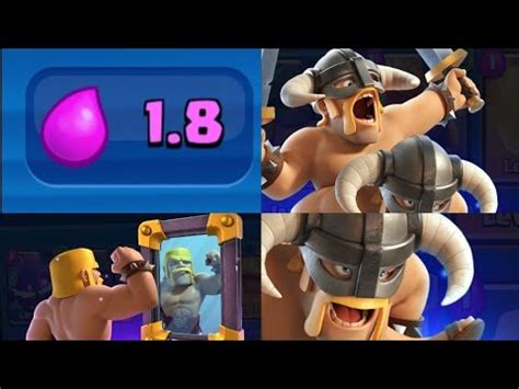 1 8 Ebarbs Mirror Rage Cycle Clash Royale YouTube
