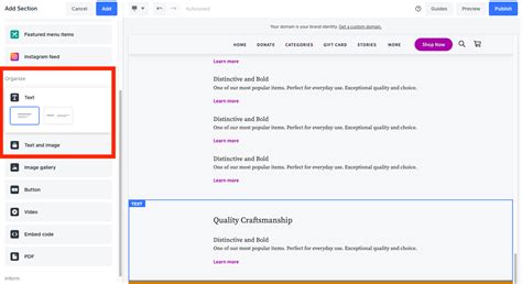 Add And Edit Text In Square Online Square Support Center Us