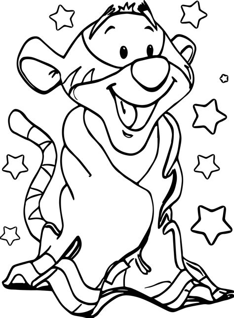 Awesome Baby Tigger In Towel Coloring Page Coloring P Vrogue Co