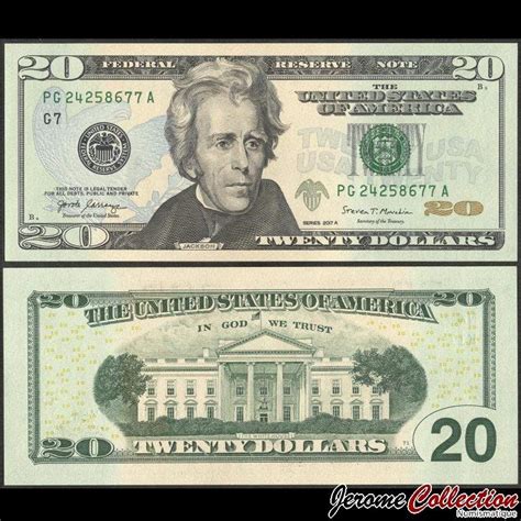 ETATS UNIS USA Billet De Dollars Andrew Jackson G Chicago A