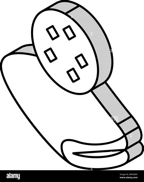 Satin Fabric Isometric Icon Vector Illustration Stock Vector Image And Art Alamy