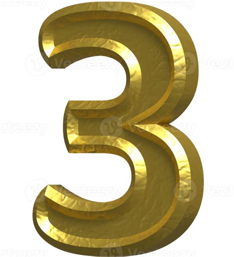 Number 3 3d Number Illustration Concept Design 11362418 Png
