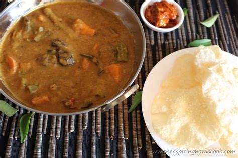 Vegetable Sambhar Curried Lentil Stew With Mixed Vegetables The