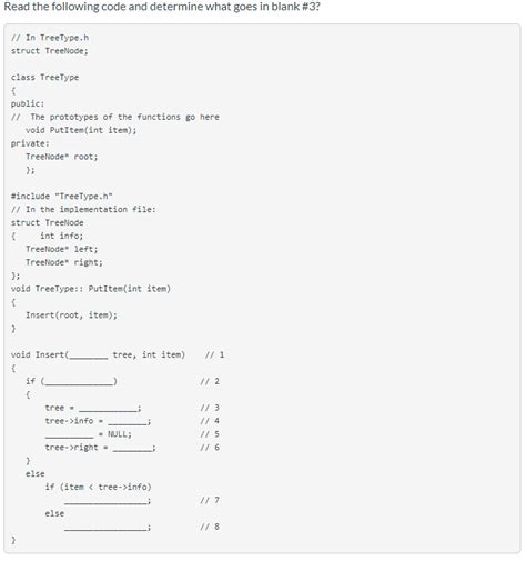 Solved A Treenode B Root C New Treetype D New