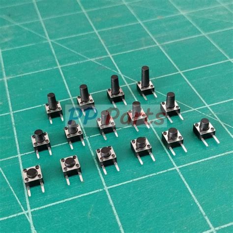 สวิทช์ กดติด ปล่อยดับ Push Button Switch สวิทช์ปุ่ม Tact Switch Dip