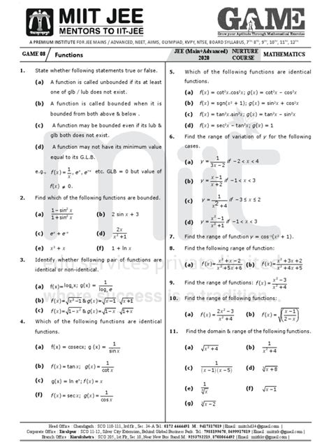 relations and functions game 08 pdf trigonometric functions