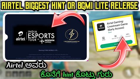 Bgmi Lite Launched Airtel Publisher Airtel Games Kannada Pubg
