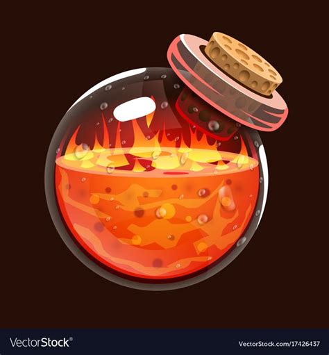 Magic Elixir Bottle For Game Design