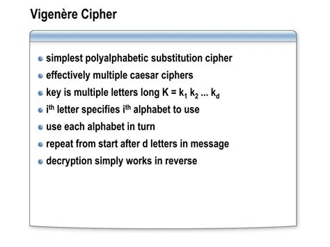 Ppt Classical Encryption Techniques Week Sun Powerpoint