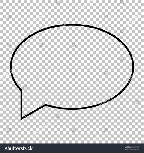 Speech Bubble Line Vector Icon On Stock Vector (Royalty Free) 391675387 | Shutterstock