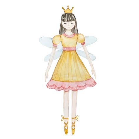 Premium Vector Watercolor Christmas Nutcracker Fairy Ballerina