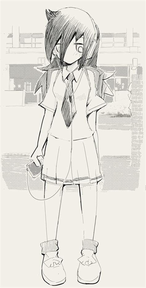 Tomoko Kuroki Cute Doodle Art Anime Sketch Character Art