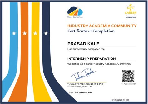 prasad kale on linkedin industryacademia internshippreparation