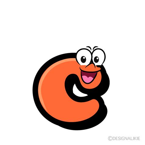 Free Lowercase C Cartoon Character Clipart Charatoon