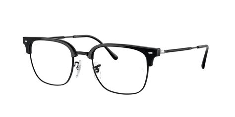 New Clubmaster Optics Eyeglasses With Black On Black Frame Rb7216f