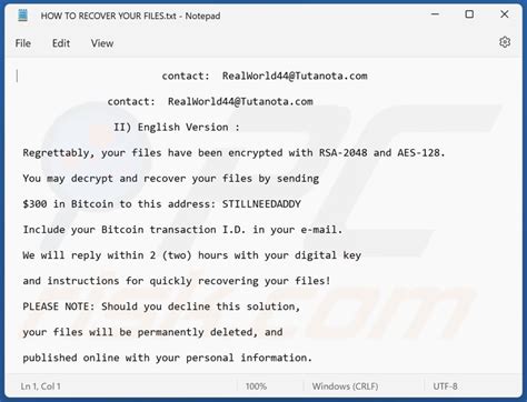 Retch Ransomware Decryption Removal And Lost Files Recovery