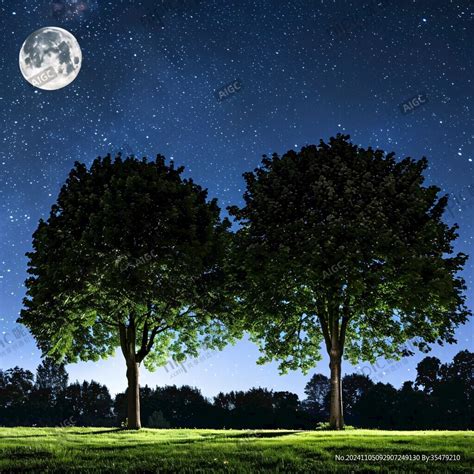 Ai创作图透明背景树夜景 夜景树高清树 绿树夜景 二棵大树 月亮树木 月光下的树 星空绿树 两棵槐树 夜树 二棵树 夜景树 双树 树夜景透明背景 两棵大树 两颗树 昵图网