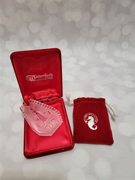 Eight Maids A Milking Waterford Crystal Ornament 1991 12 Days Of