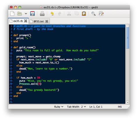 TESTHEAD Exercise Branches And Functions Learn Ruby The Hard Way Practicum