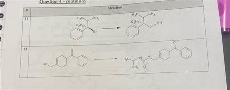 Solved For Each Of The Reactions Please Identify The Chegg Com