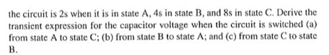 solved 6 a first order dynamic circuit is composed of a