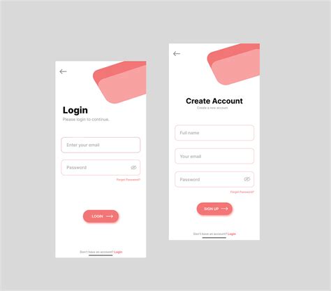 App Login UI Design On Behance
