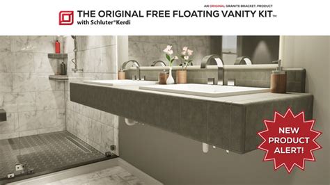 New The Original Free Floating Vanity Kit With Schluter® Kerdi
