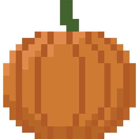 Pixel Art Autumn Pumpkin Icon 27190523 Png