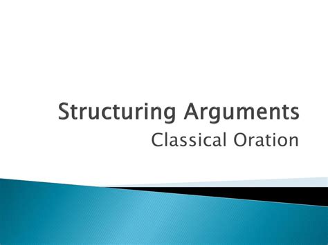 Ppt Structuring Arguments Powerpoint Presentation Free Download Id 2187871