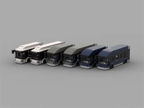 Lego Moc Modern City Bus By Linearnt Rebrickable Build With Lego