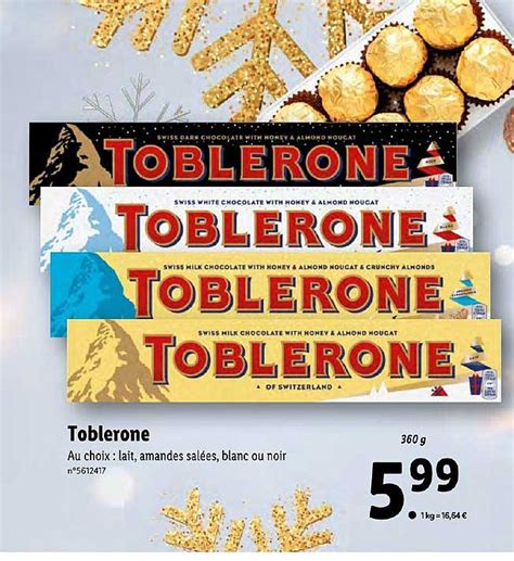 Promo Toblerone Chez Lidl Icatalogue Fr