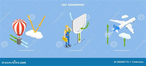 3d Isometric Flat Vector Conceptual Illustration Of Geo Engineering