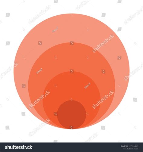 Four Stacked Concentric Circles Diagram Stock Vector Royalty Free 2275706203 Shutterstock