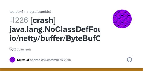 [crash] java lang noclassdeffounderror io netty buffer bytebufoutputstream · issue 226